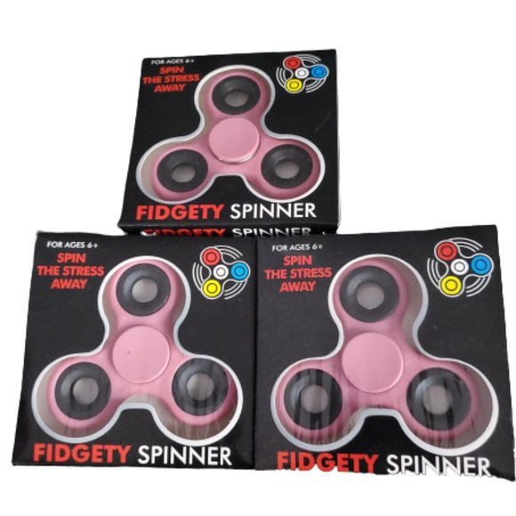 Toys | New Pink Fidgety Fidget Spinner 3 Available | Poshmark